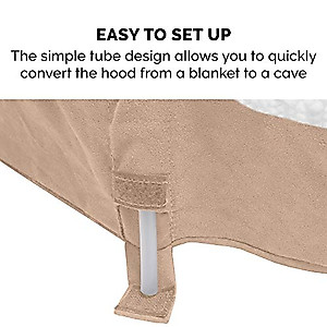 Furhaven 35" Round Orthopedic Dog Bed for Large/Medium Dogs w/ Removable Washable Cover, For Dogs Up to 50 lbs - Sherpa & Suede Snuggery - Cream, 35-inch