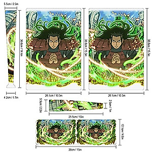 PlayStation 5 Digital edition version sticker protective cover, The Green Halo of Naruto Senjuku ps5 controller protective shell (compatible with ps5 Digital edition)