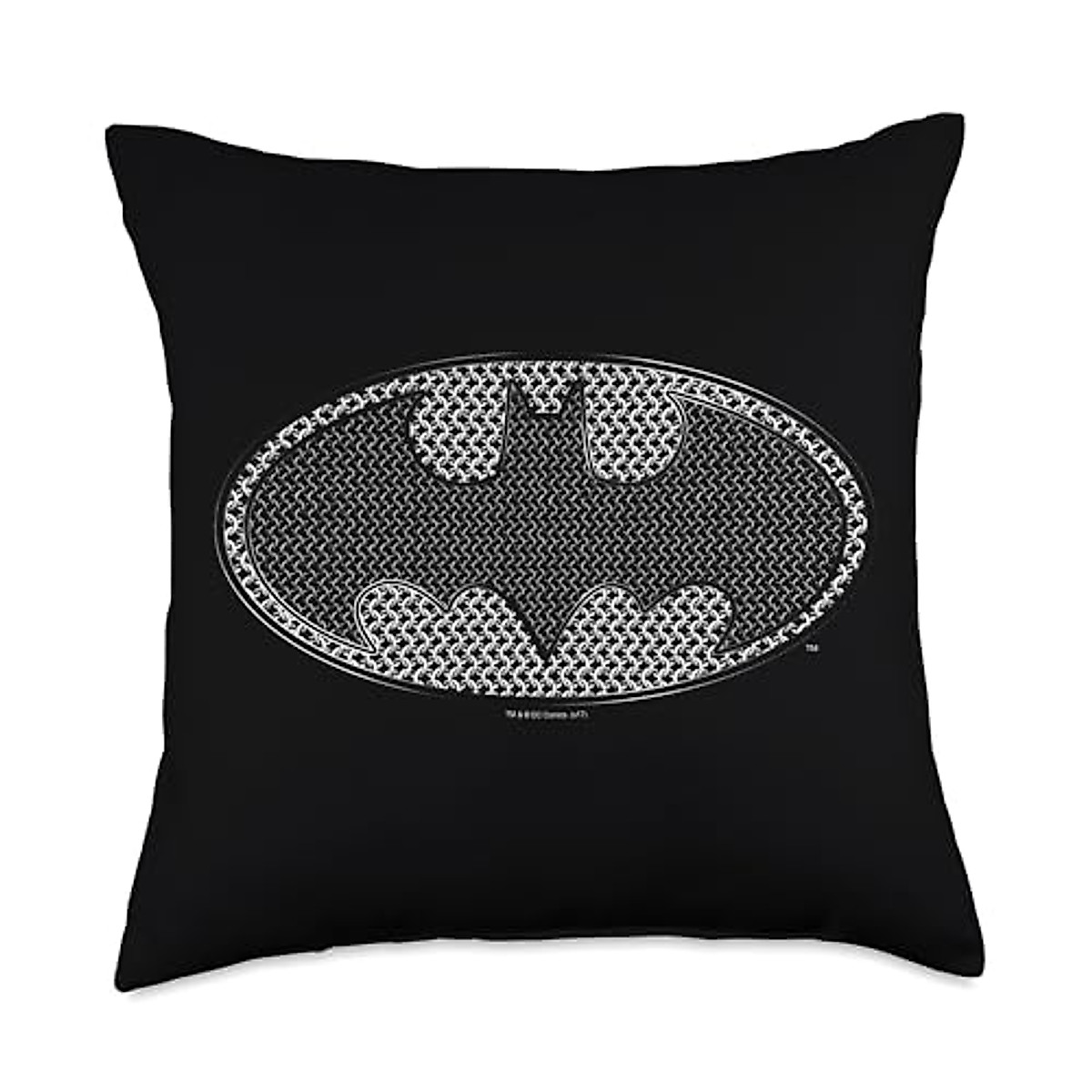 Batman Chainmail Shield Throw Pillow, 18x18, Multicolor