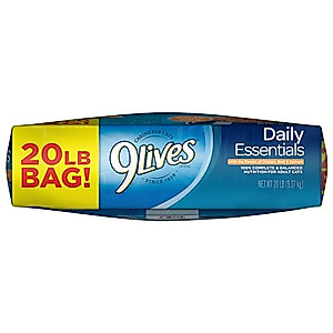 Nutrish 9Lives Daily Essentials Dry Cat Food, 20 Pound Bag