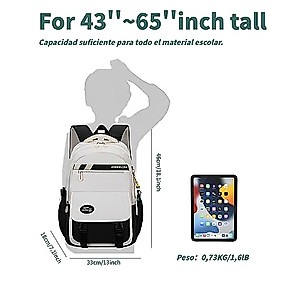 ooibnn Kawaii Backpack With Cute Accessories Spine Protection Anti-thief Cute Aesthetic Book Bag (Mint Green)