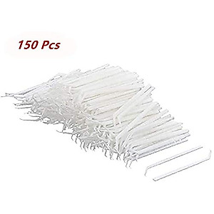 XJS Plastic Household Teeth Cleaning Tool Curved Hook Toothpicks White (150 Pcs)