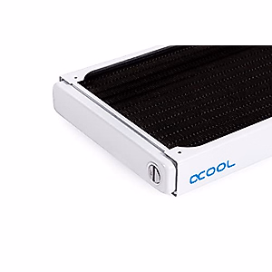 Alphacool NexXxos ST30 Full Copper 360mm Radiator V.2, 120mm x 3, Triple Fan, White