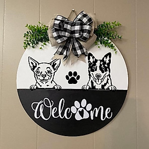 16 Pieces Dog Stencils Dog Paw Stencil for Painting on Wood Reusable Painting Templates for DIY Crafts Scrapbook Sign Shirt Canvas (16 Dog)