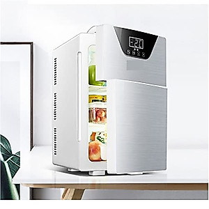 YAARN Small Fridge for Bedroom 20L Refrigerator Mini Small Refrigerator Home Dual-use Cold and Warm -Door Refrigerator Fresh-Keeping Box