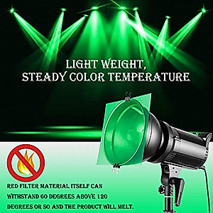 BokingOne 16 Pcs Color Correction Gel Filter for Lighting - Transparent Colored Overlays Lighting Gel Plastic Sheets for Photograph, Flash Light, Reading, 8.6 × 11 Inches, 8 Colors