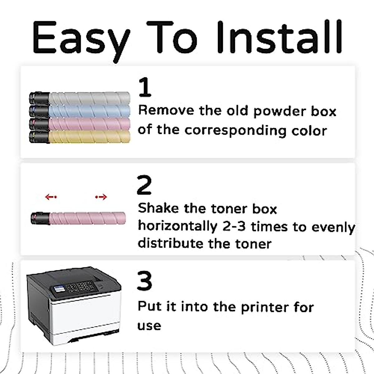 RIOMAN Toner Cartridge Compatible Replacement for Konica Minolta TN514 to Use with Bizhub C458 C558 C658 Toner Printer Cyan