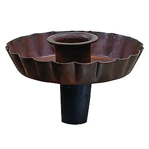 CWI Gifts 3.5" Rust Wine Bottle Taper Holder