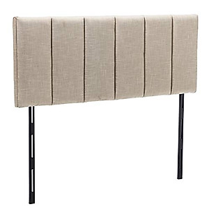 Haobo Upholstered Headboard Foldable King Size Headboards Eastern King/California King Linen Panel with Height Adjustments