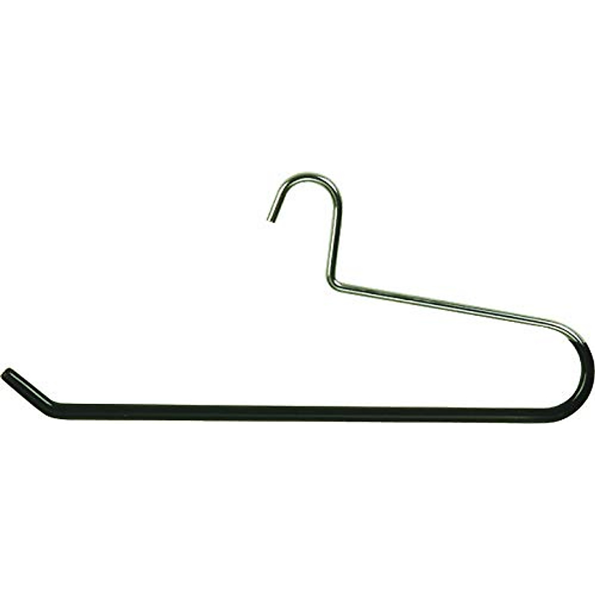 Rugged Metal Quilt Hanger, Box of 4 Open Ended Heavy Gauge Steel Bottom Hanger with Black Vinyl Non-Slip Coating for Pants Linens or Textiles by The Great American Hanger Company