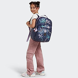 Kipling Seoul Large Metallic 15" Laptop Backpack Admiral Bl Palm