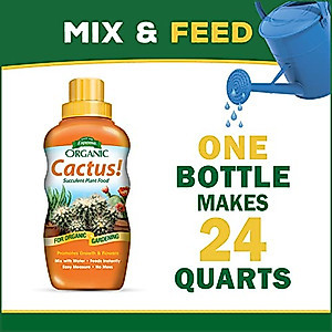 Espoma Organic Cactus! Plant Food, Natural & Organic Fertilizer for All Cactus, Succulents, Palm, and Citrus Both Indoors and Outdoors, 8 oz, Pack of 2