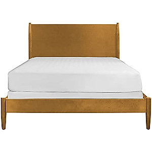 Crosley Furniture KF725001AC Landon Platform Bed and Headboard, Queen, Acorn