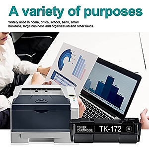 ZPZZ 1 Black TK-172 TK 172 (1T02LZ0US0) Compatible Toner Cartridge Replacement for Kyocera ECOSYS P2135d P2135dn FS-1320D FS-1370DN Printer Ink Cartridge,Sold by DZYDZSWGS