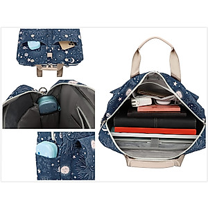 SANFAN Laptop Briefcase, Water Repellent Multi-Functional Shoulder Messenger Case Bag For MacBook Pro 15 inch and 16 inch-16 inch Laptop(Sol de Mayo)