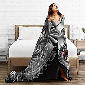 Moyjugt Smile Now Cry Later Clown Faces Flannel Fleece Blanket Throw Size, Super Soft Cozy Plush Blankets, Lightweight Microfiber Throw Blanket for Couch Sofa Bed, 40"X30"