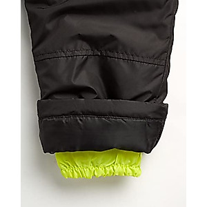 iXtreme Boys' Snowsuit - 2 Piece Heavyweight Insulated Ski Jacket and Snow Bib (12M-7), Size 18M, Black/Lime Green