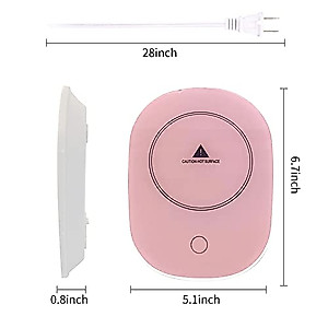 Coffee Mug Warmer with Automatic Sensor Switch, Coffee Cup Warmer Portable, Mug Warmer One-Button Touch，Coffee Warmer 122°F-131°F for Heating Coffee, Milk, Tea, Candles, for Women. (Pink 8)