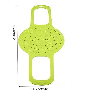 Silicone Turkey Lifter, Heat Resistant Non-Stick Poultry Lifter Turkey Roasting Sling Home Cooking Chicken Turkey Meat Lifter Mat Baking Pan Kitchen Tool, 23.2 x 12.4 in (Green)