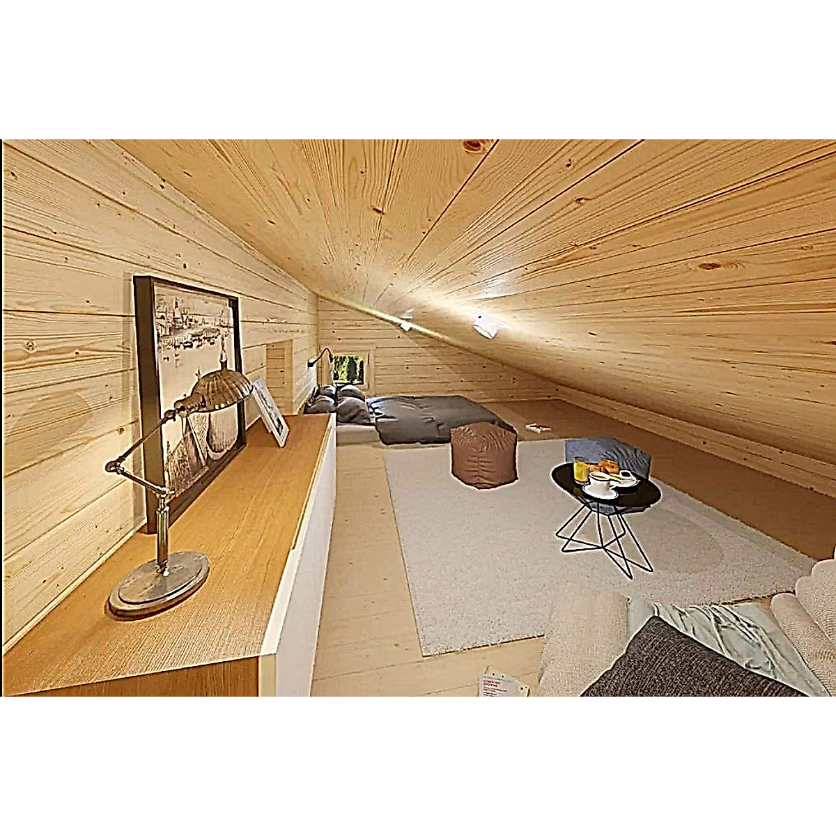 Allwood Avalon Cabin Kit | 540 SQF + Loft (Double Glass Windows and Doors)