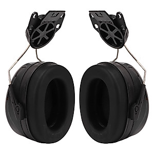 Dilwe Outdoor Earmuffs, Protective Soundproofing Earmuffs/Noise Reduction Helmet Soundproofing Earmuffs (Black) Other tactical supplies