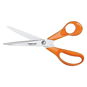 Fiskars 1000815 General Purpose Scissors, Total Length: 21 cm, Quality Steel/Synthetic Material, Classic, one, Orange