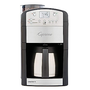 Capresso 465 CoffeeTeam TS 10-Cup Digital Coffeemaker with Conical Burr Grinder and Thermal Carafe