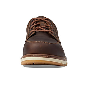 KEEN Utility Men's San Jose Oxford Low Alloy Toe Industrial Wedge Work Shoes, Gingerbread/Off White, 7.5 Wide