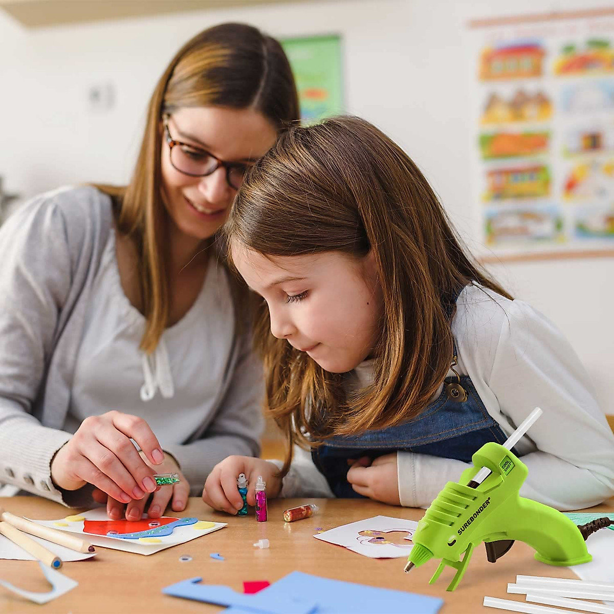 Surebonder CS15 CoolShot Low Temp Glue Sticks, 4", 15 per Pack (FPRCS15)