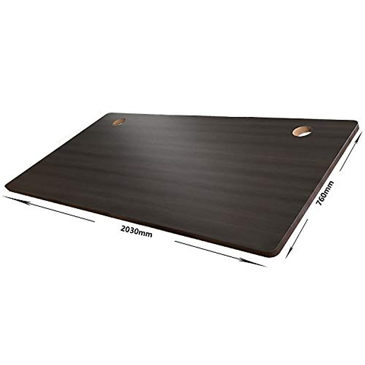 VWINDESK Wooden Material 80 inch MDF Desktop or Tabletop Only, Matching with Electric Adjustable Standing Desk Frame,with 80mm gromment Holes,Graphite Color(80" x 30" x 1")