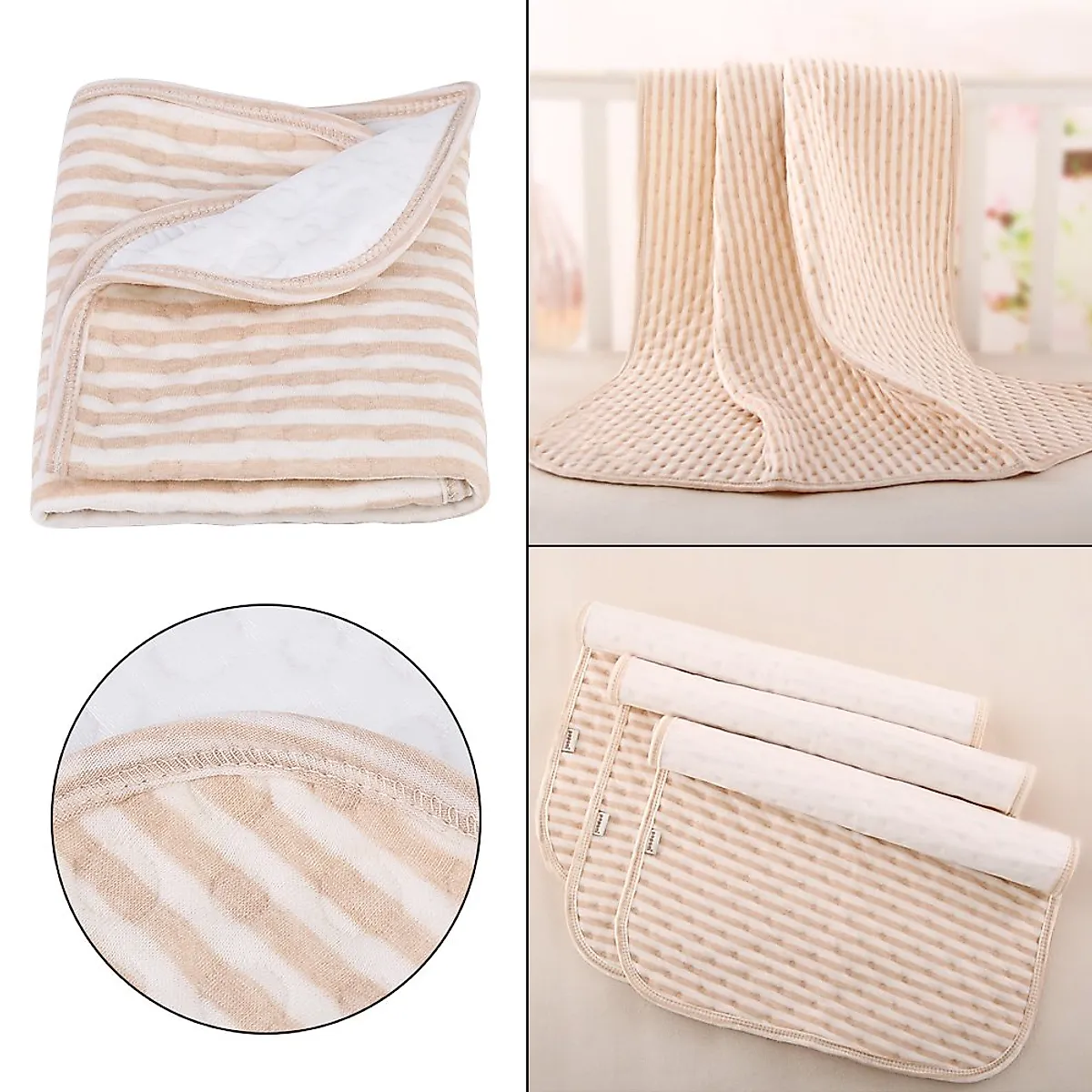 ZJchao Diaper Change Pad, Washable Baby Changing Pad Mats, Diaper Changing Pad, Travel Changing Mat Station, Infant Mattress Pad for Girls Boys(S)