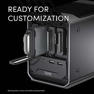 SanDisk Professional - PRO-Dock 4; 4-Bay Reader Docking Station - (1x) USB-C (USB 3.2 Gen 1) Port - SDPD14F-0000-NBAAD, Gray