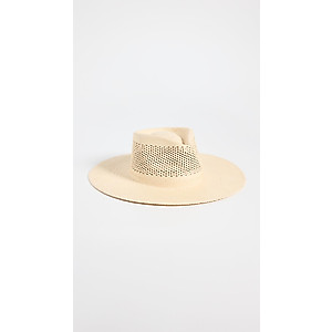 Brixton Women's Jo Panama Straw Rancher Hat, Catalina Sand, Tan, M