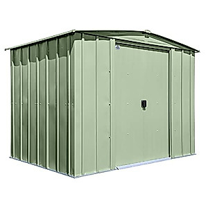 Arrow Classic Steel Storage Shed, 8x6, Sage Green