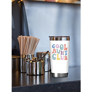 NewEleven Mothers Day Gifts For Aunt From Niece, Nephew - Cool Gifts For Aunt, New Aunt, Auntie, Sister - Aunt Birthday Gift, Aunt Announcement, Promoted To Aunt, Best Aunt Ever - 20 Oz Tumbler