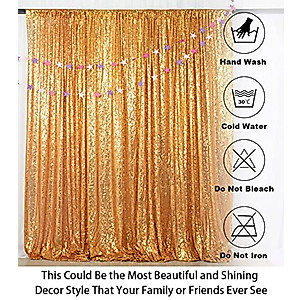 Gold Shimmer Sequin Fabric Photography Backdrop (20FTX10FT)