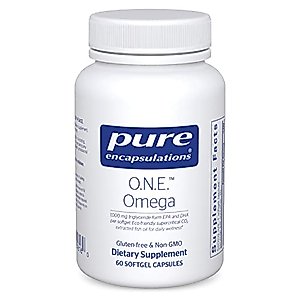 Pure Encapsulations O.N.E. Omega | Fish Oil Supplement for Heart Health, Joints, Skin, Eyes, and Cognition* | 60 Softgel Capsules