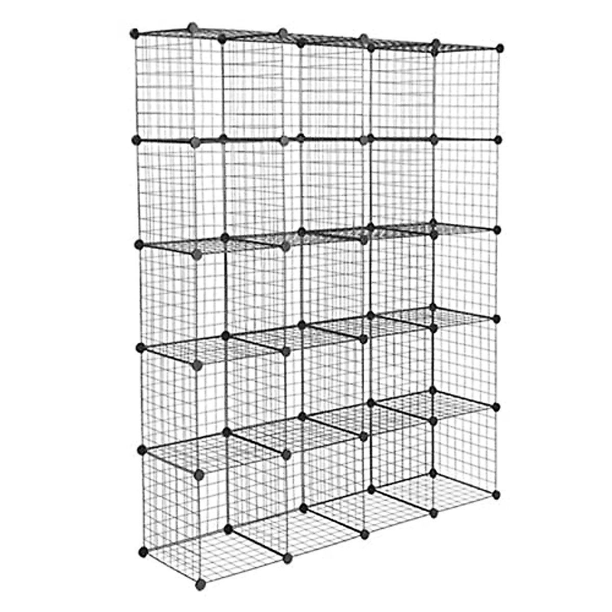 20-Cube Organizer Cube Storage Shelves Steel Organizer Bookcase