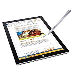 Microsoft Surface Pro 3 Tablet - No Keyboard - 12-inch, 128 GB, Intel Core i5, Windows 10 (Renewed)