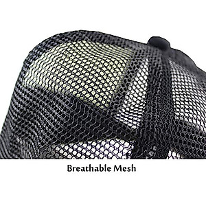 Waldeal Children's I Love Garbage Trucks Hat Trash Mesh Baseball Cap Halloween Black