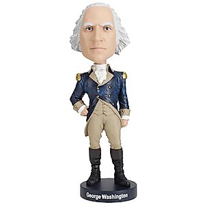 Royal Bobbles George Washington Bobblehead, Premium Polyresin Lifelike Figure, Unique Serial Number, Exquisite Detail