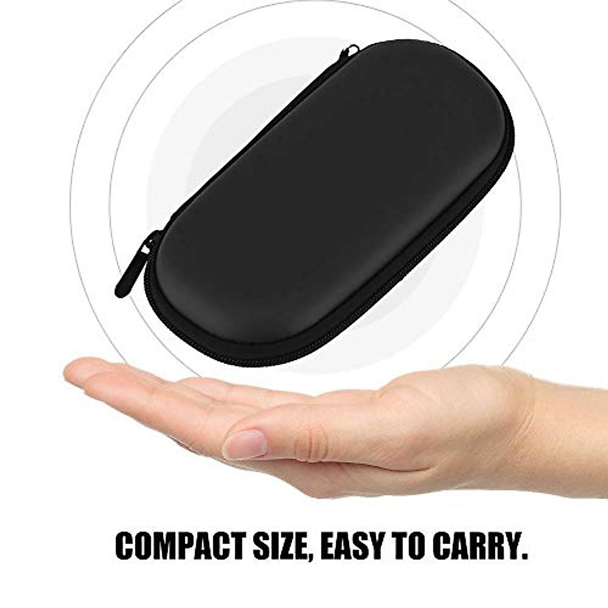 Bewinner Storage Case for PS Vita, Hard Case Protective Case for PS Vita Storage Bag, Shockproof, Waterproof, Travel Bag, Carry Bag Pouch for Sony PS Vita (Black)