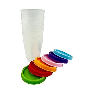 Tupperware Tupper Minis 2oz / 60ml Midgets Container Assorted Color Seal Set of 6