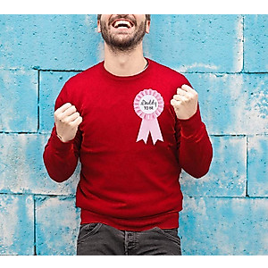 Yoinnt Baby Shower Sash and Badge for Girl - 'Mommy to Be' Sash and 'Daddy to Be' Badge Pin Set, Baby Shower Decorations Sash, Ideal Gift for Gender Reveal/Baby Shower