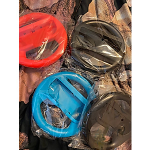 Switch Racing Wheel Controller Grip Compatible for Nintendo Switch and Nintendo OLED Games, switch wheels for mario kart, Mario kart 8 deluxe nintendo switch (4pcs)