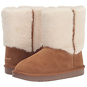 Koolaburra by UGG Girls Aubrei Short Fashion Boot, Chestnut, 4 Big Kid US