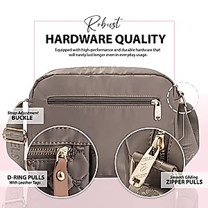 Katloo Nylon Crossbody Purse for Women, Laides Shoulder Handbags Roomy Multiple Pockets Fashion Satchel Purse