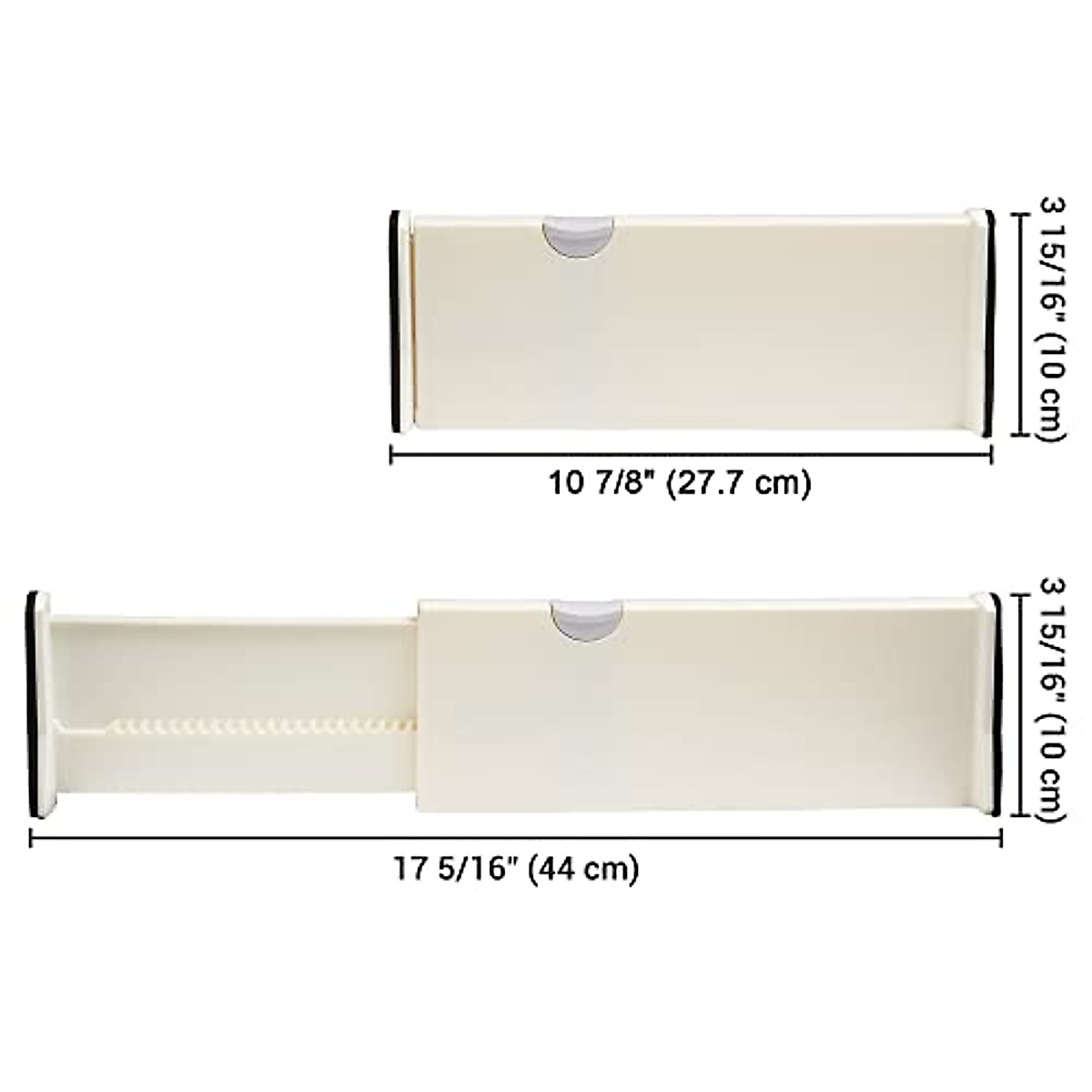 Yescom 2 Packs Adjustable Drawer Dividers Division Board Expandable Organizer Wardrobe