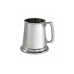 Wentworth Pewter - Plain Pewter Quarter Pint - Engraved Free - Baby Mug, Baby Gift, Keepsake, Christening, Wedding, in presentation box