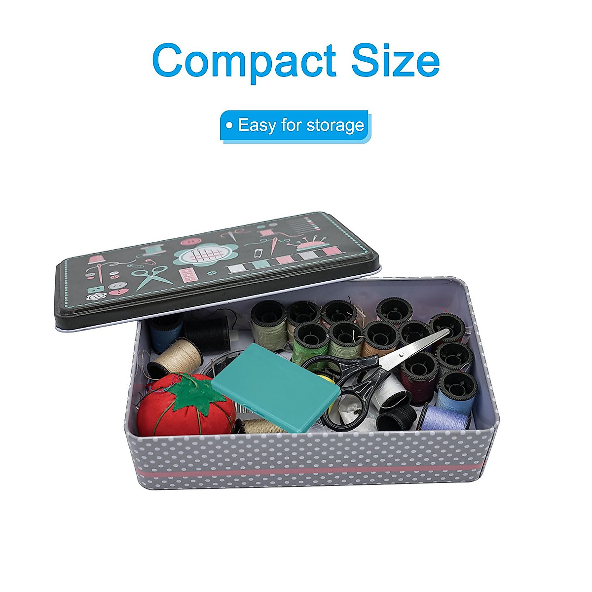 PATIKIL Magnetic Needle Storage Case, Plastic Portable Sewing Pin Keeper Needle Organizer Box Container for Embroidery Knitting Stitching, Dark Green